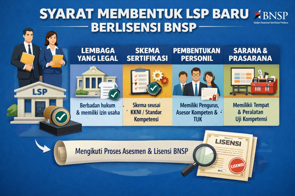 Syarat Membentuk LSP Baru Berlisensi BNSP